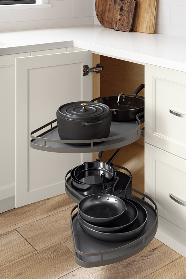 Matte Black Lemans Pull Out for Blind Corner Base Cabinet | Thomasville ...